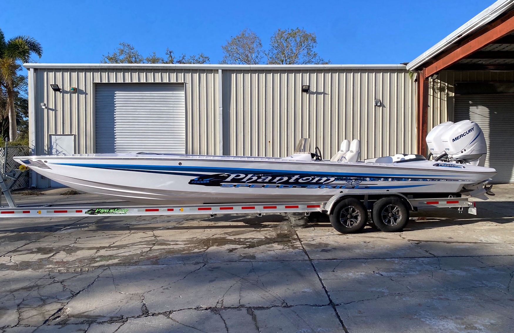 2026 Phantom speed skiff 32 foot with Verado’s